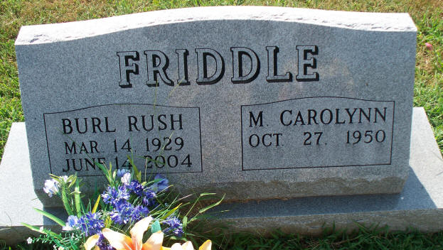 Tombstone - Burl Friddle